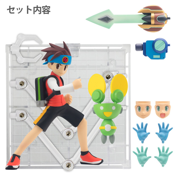Mega Man Battle Network - Lan Hikari & Upgrade Parts Set - 4Inch-Nel ...