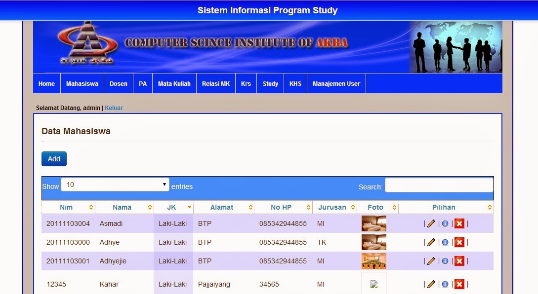 Sistem Informasi KRS dan KHS online menggunakan php | Materi Dalam Hidup