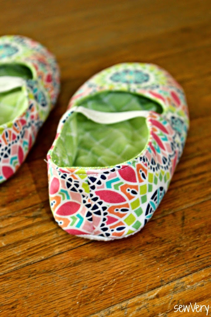 sewVery: Fabric Slippers + Craft Book Month