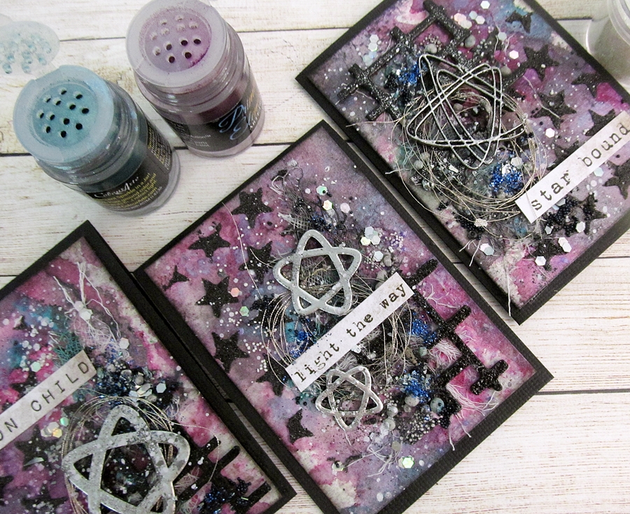 Kalalayaa's Art Stuido: Galaxy theme ATC cards