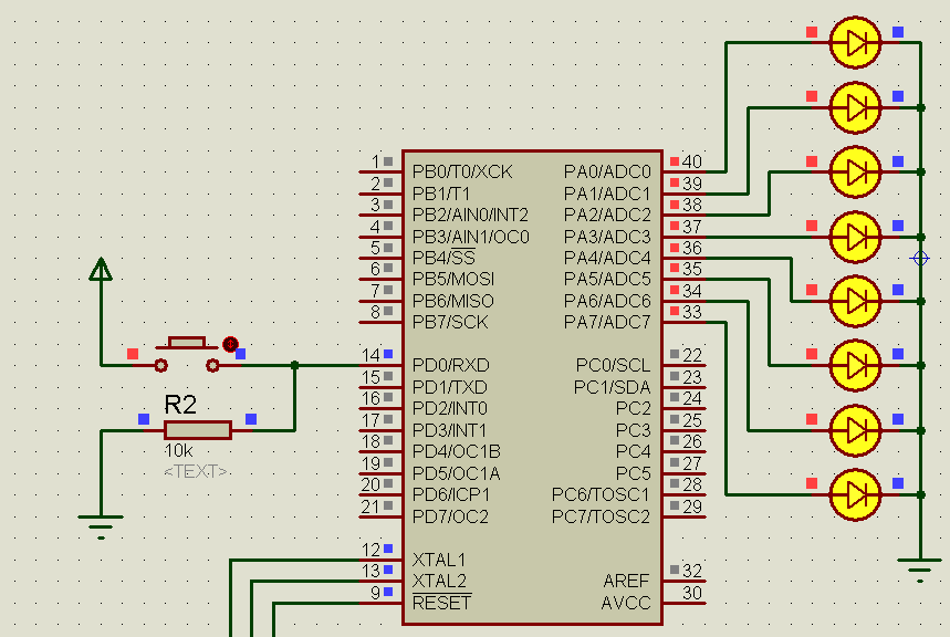 LED dan Input pada microcontroller ATMega8535 | Pustaka - IT