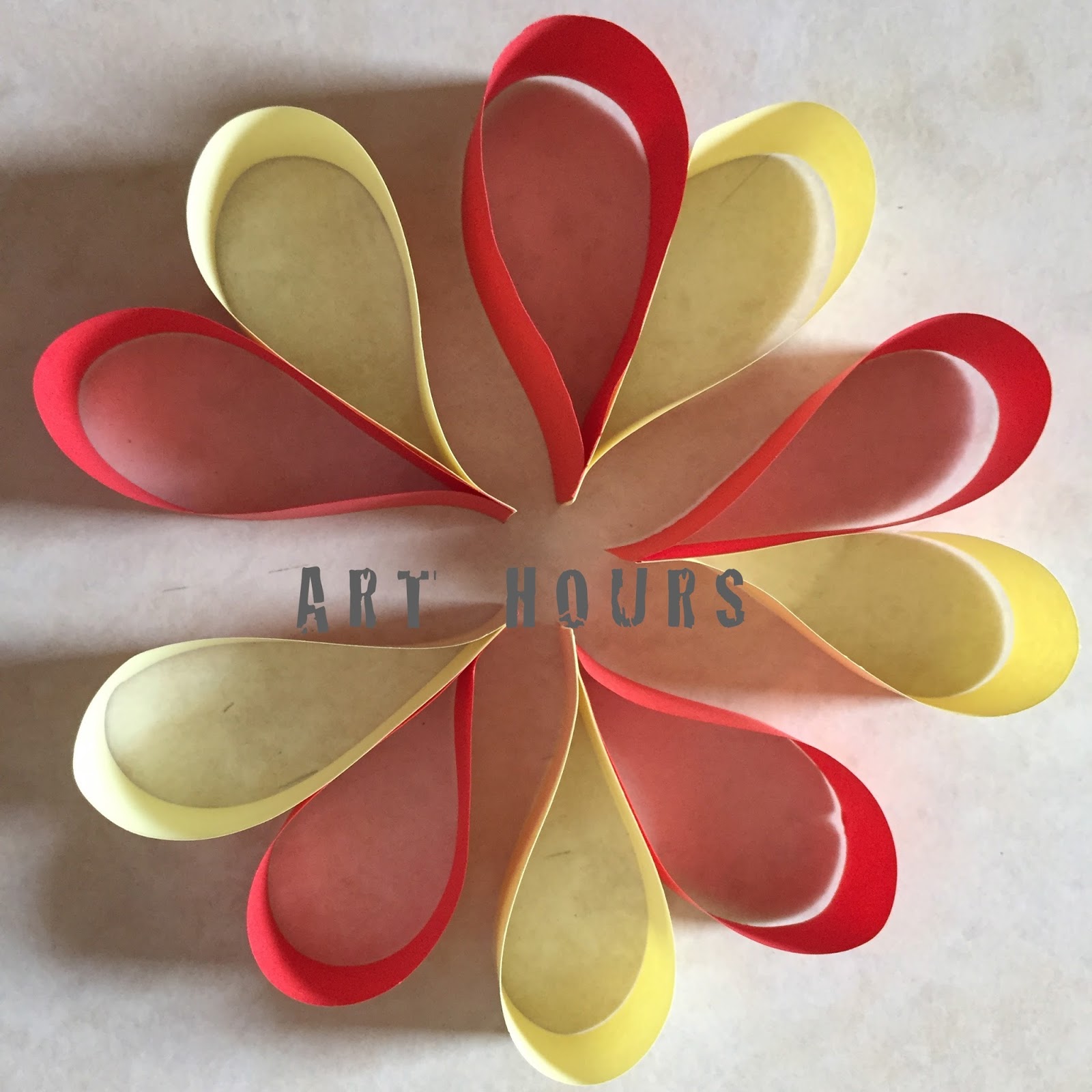 ArchGuide: Tutorial: Using Paper Strips to make a Floral Decoration