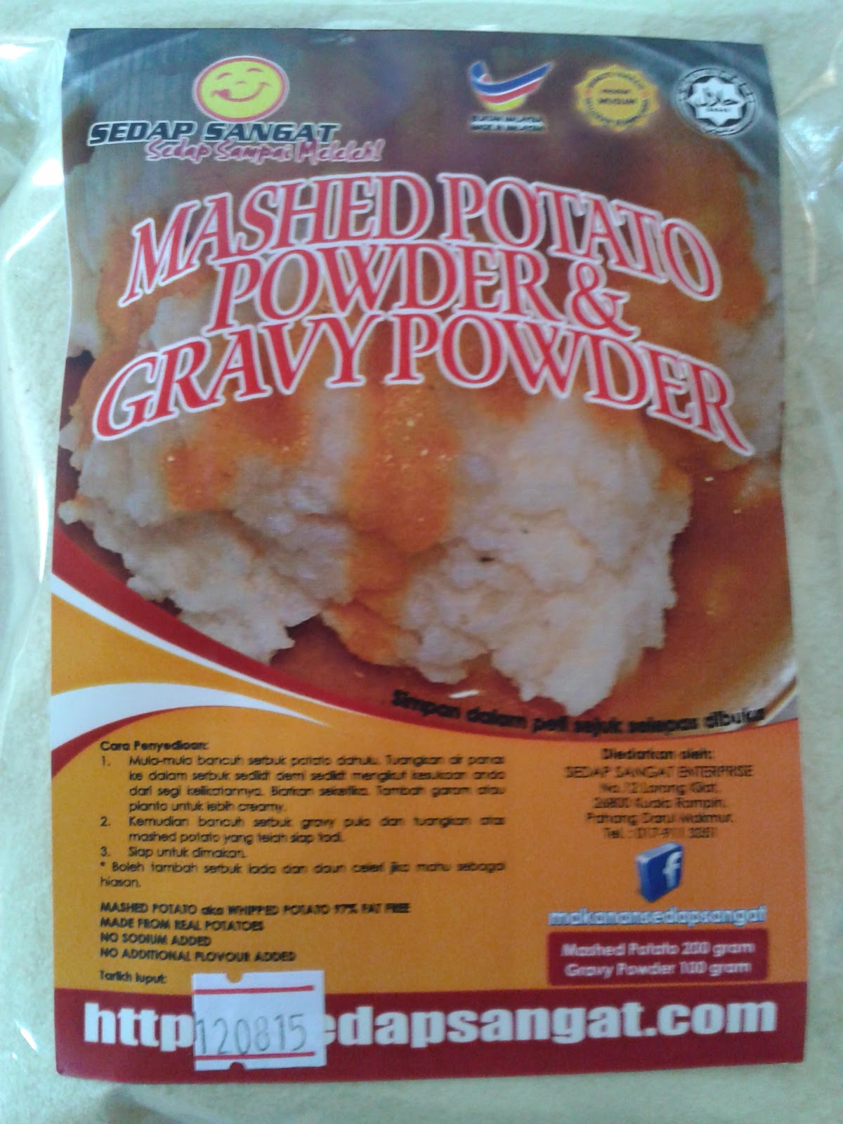 MASHED POTATO POWDER WITH GRAVY