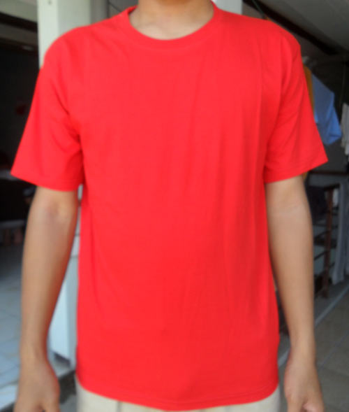 Kaos Polos Warna Merah | Kaos POLOS | Kaos Polos PONOROGO | Kaos Polos ...