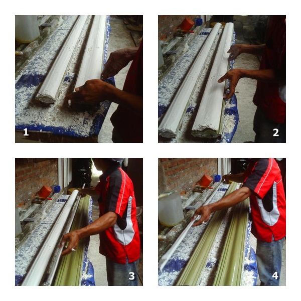 Tunas Meranti Online: CARA MENCETAK LIST CORNICE / GYPSUM