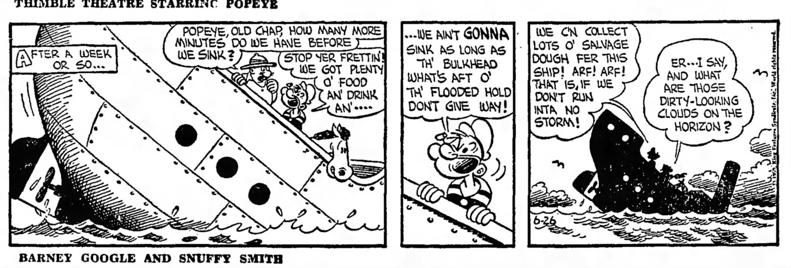 Ominous Octopus Omnibus: Popeye By Bill Zaboly