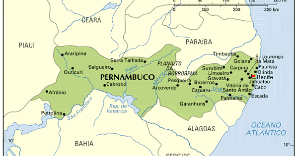 Pernambuco Mapa da Cidade | Mapa Regional da Região de Portugal Brasil