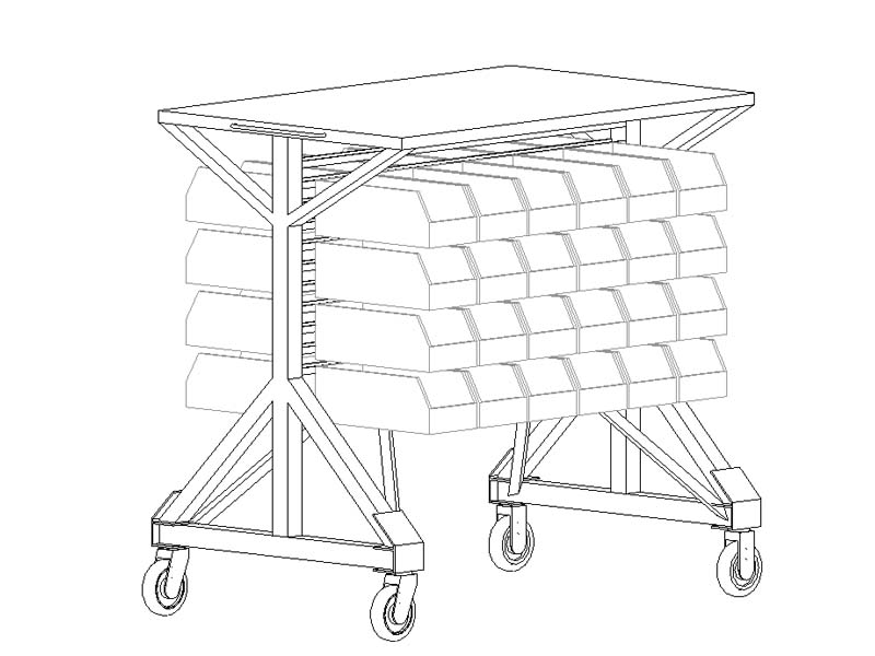 BIM HEALTHCARE REVIT FAMILIES : Supply Carts