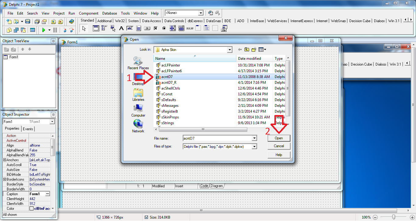 Cara Memasang Alpha Skin pada Delphi 7 - Dunia Programming