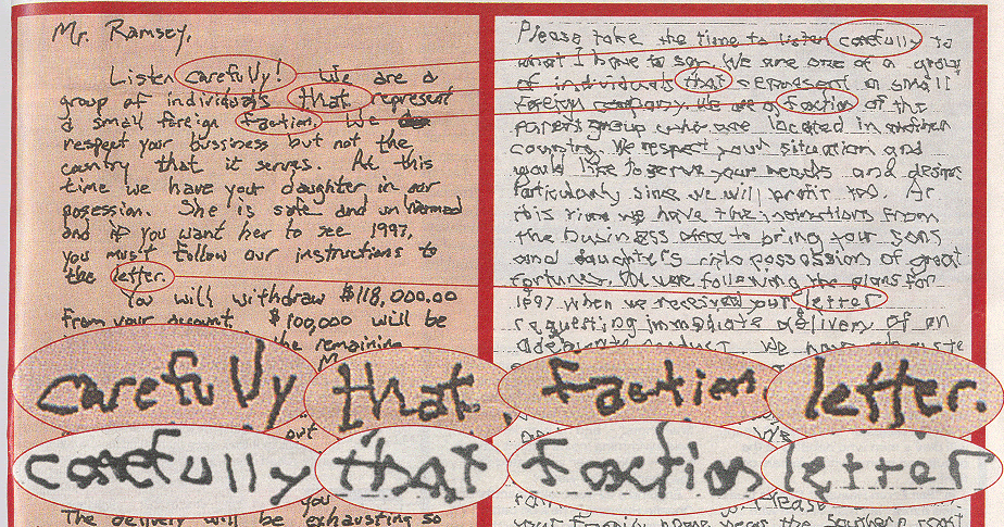 Solving the JonBenet Ramsey Case: Right Hand vs. Left Hand