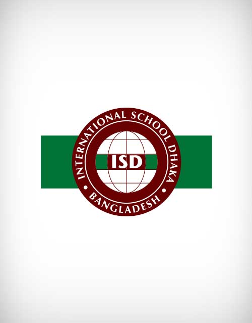 international school dhaka vector logo