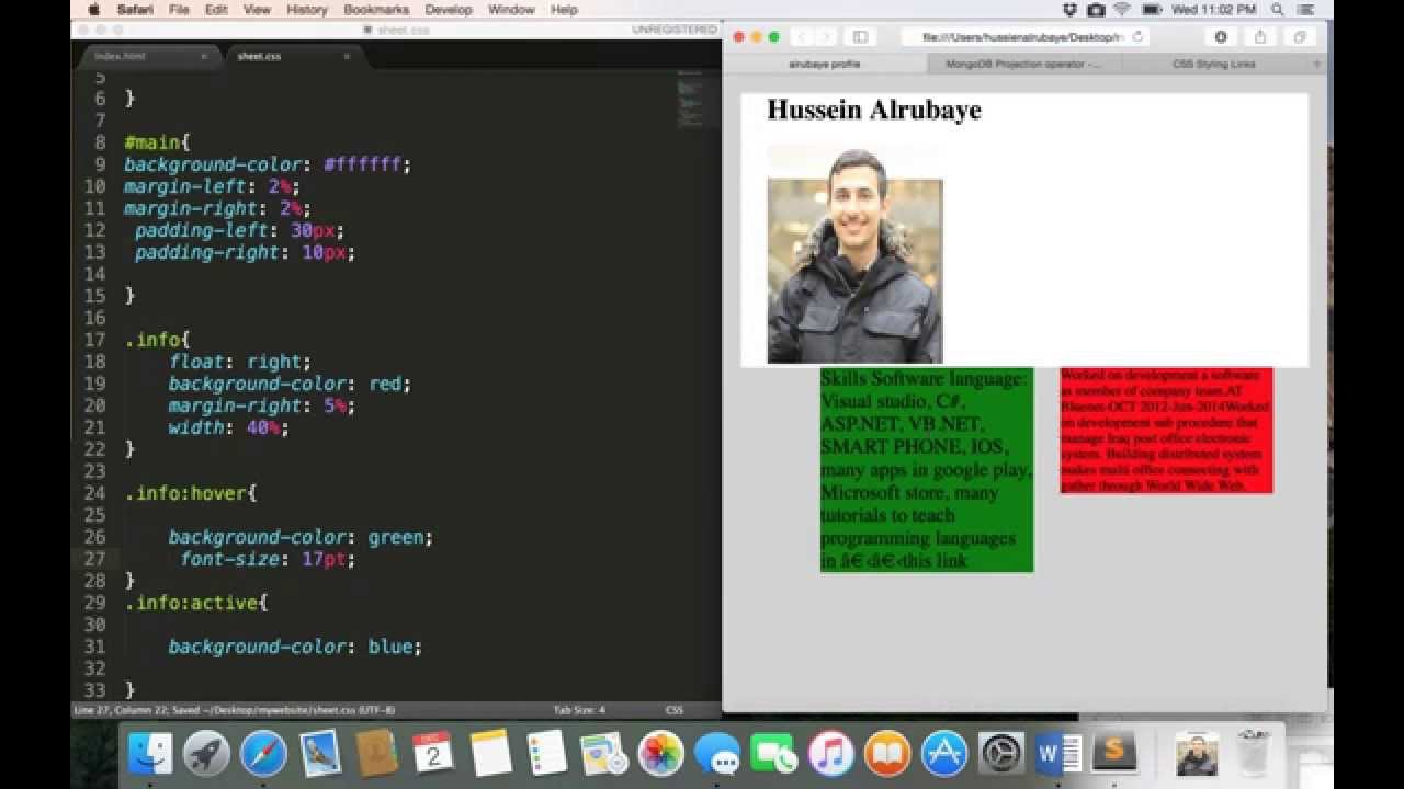 14 Css Active Hover تسليط الضوء عندما تمرير الماوس كورسات بالعربي
