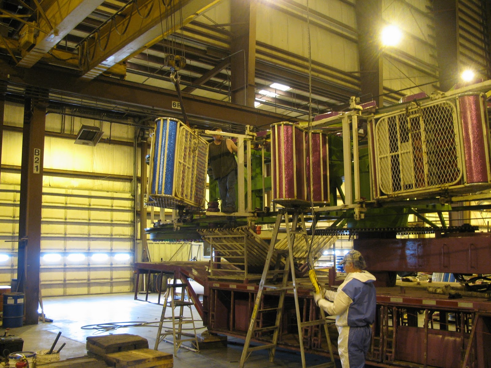 Inside Chance Rides: Zipper Transformation - Post 2 The Work Continues ...