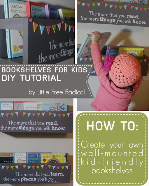 Little Free Radical: how-to: make wall shelves for kids | d.i.y ...