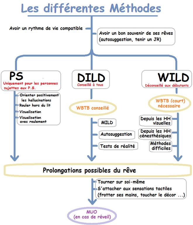 Le BloGuide des rêveurs lucides: Les différentes méthodes de rêve lucide