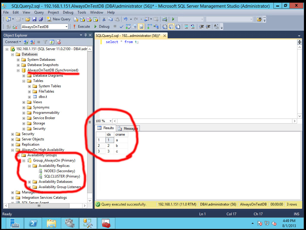 MySQL and SQL Server: SQL Server 2012 Failover Cluster AlwaysOn with Another stand-alone SQL Node