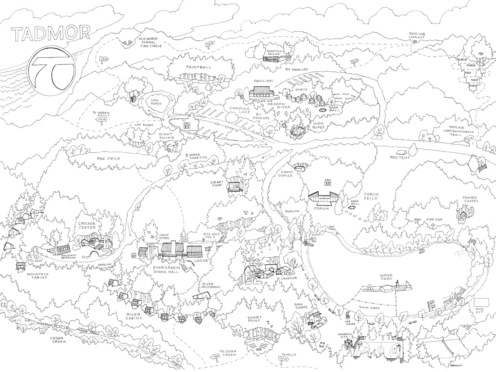 Meadow to Grove: Camp Tadmor Map