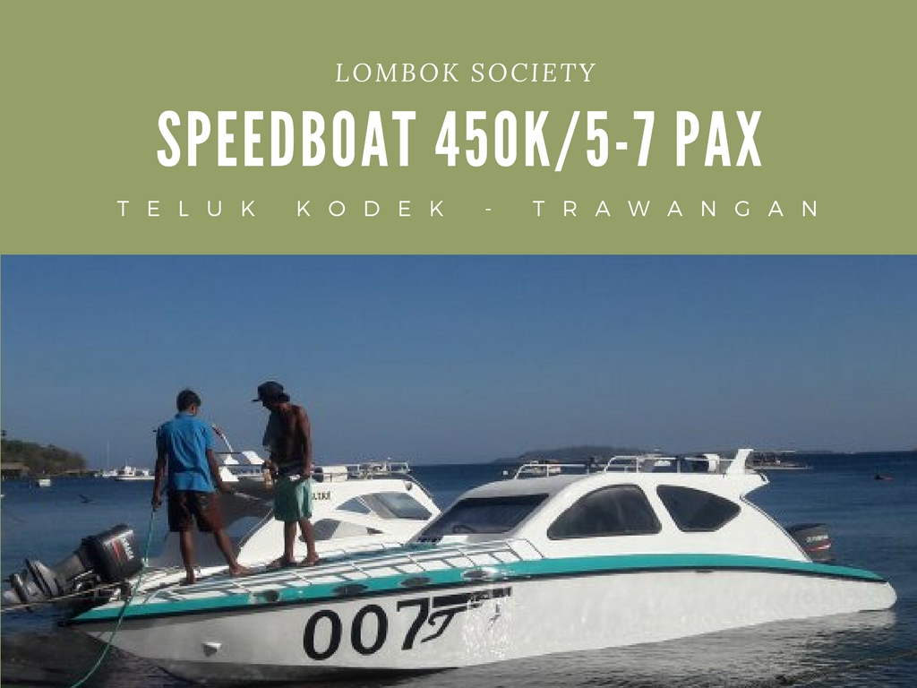 Speed boat ke Pulau Gili dengan LOMBOK SOCIETY | LOmbok Society