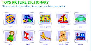 English Classes For Young Learners: TOYS PICTURE DICTIONARY