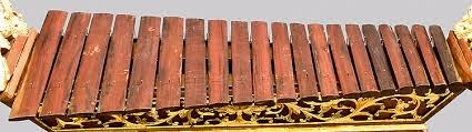Gamelan Javanese traditional musical instrument parts in Indonesia ...