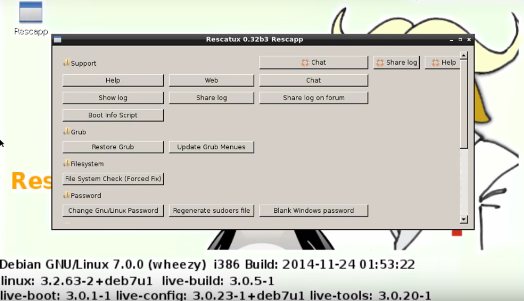 Blog de Reinaldo Ojeda: Restaurar GRUB con Rescatux