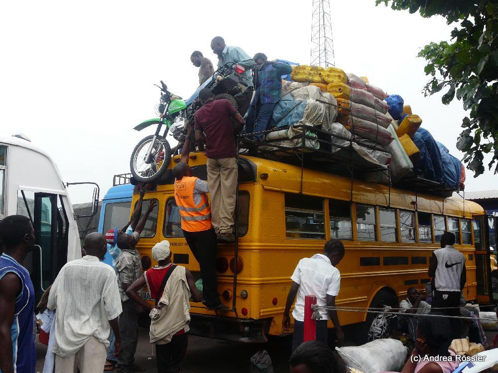 Andrea Rössler auf Weltreisen: Fahrt nach Kikwit, DRC