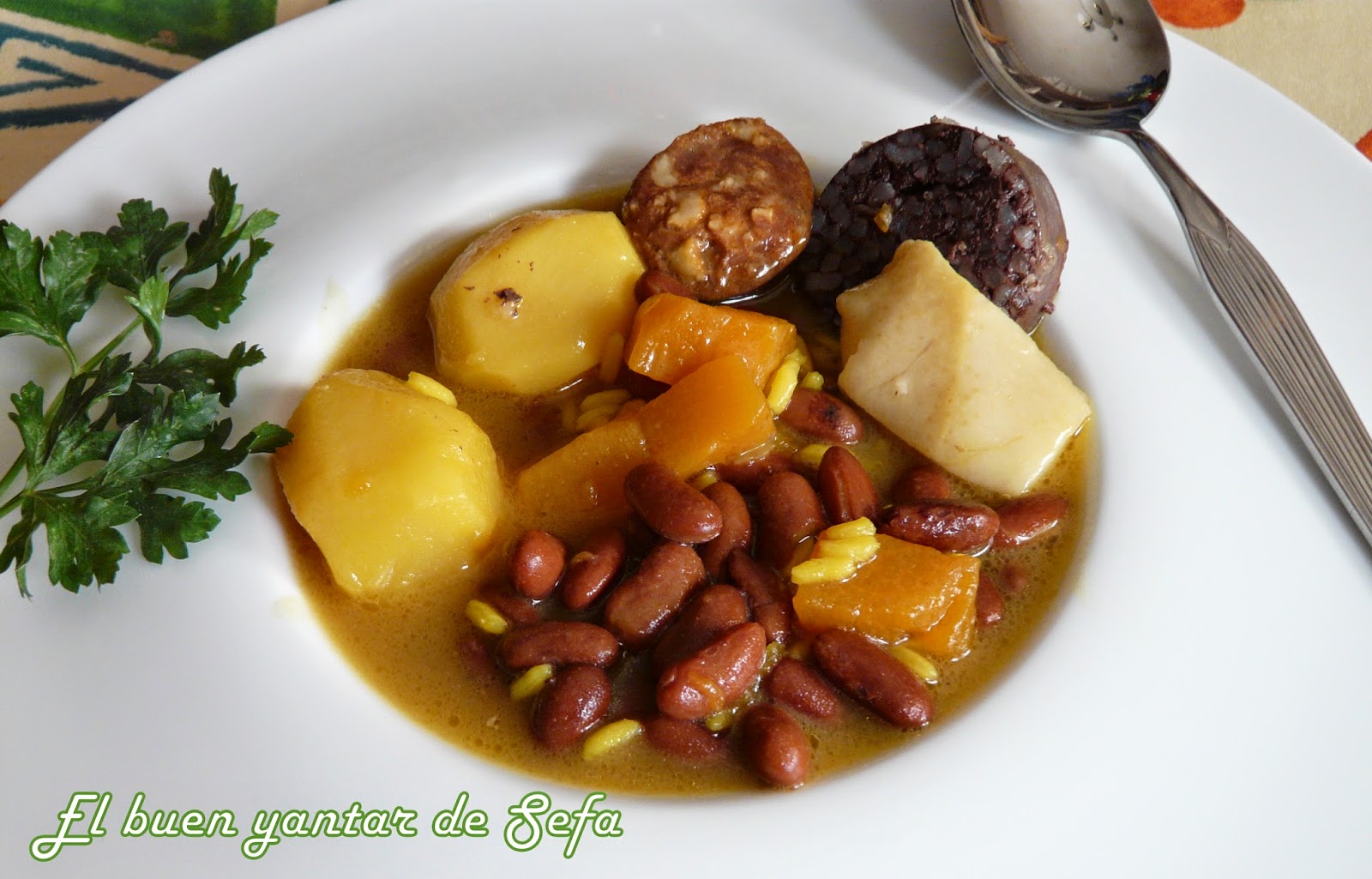 El buen yantar de Sefa: JUDIAS ROJAS AL COMPLETO