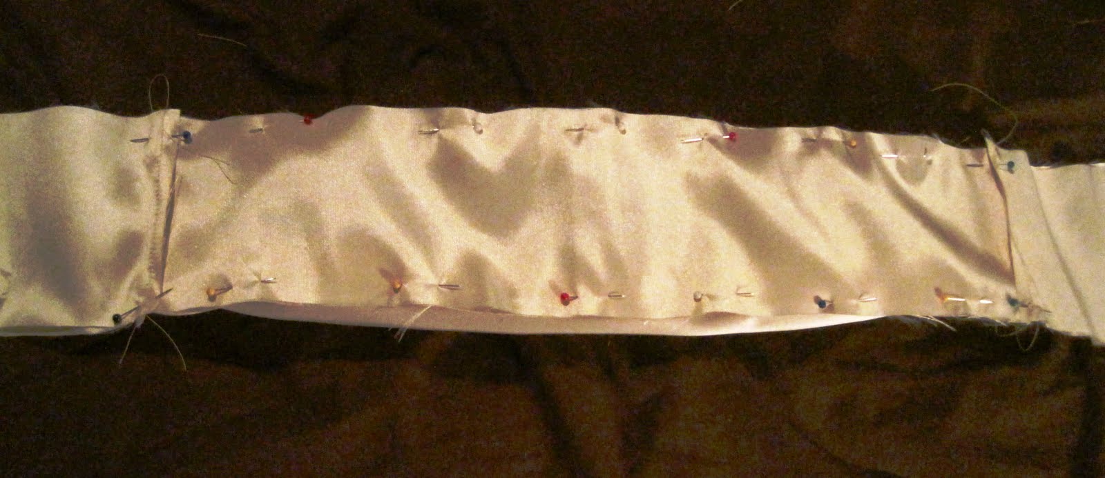 Mama Made It: Ruched Satin Taffeta Sash
