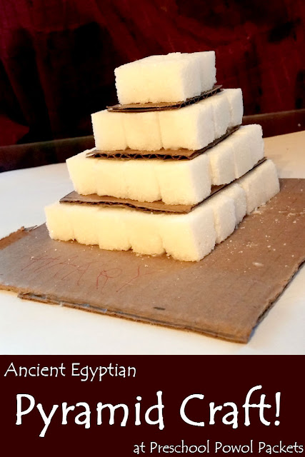 Ancient Egyptian Pyramids Craft | Preschool Powol Packets