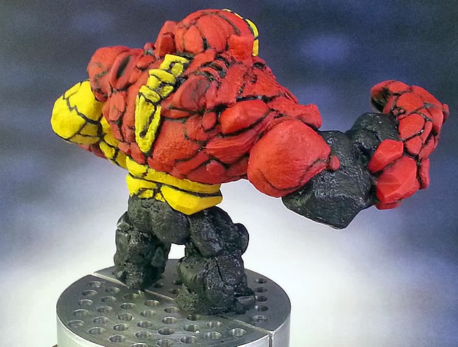 Marvel Golems WIP 21: Hulkbuster Earth Elemental Gettin His Gold On ...