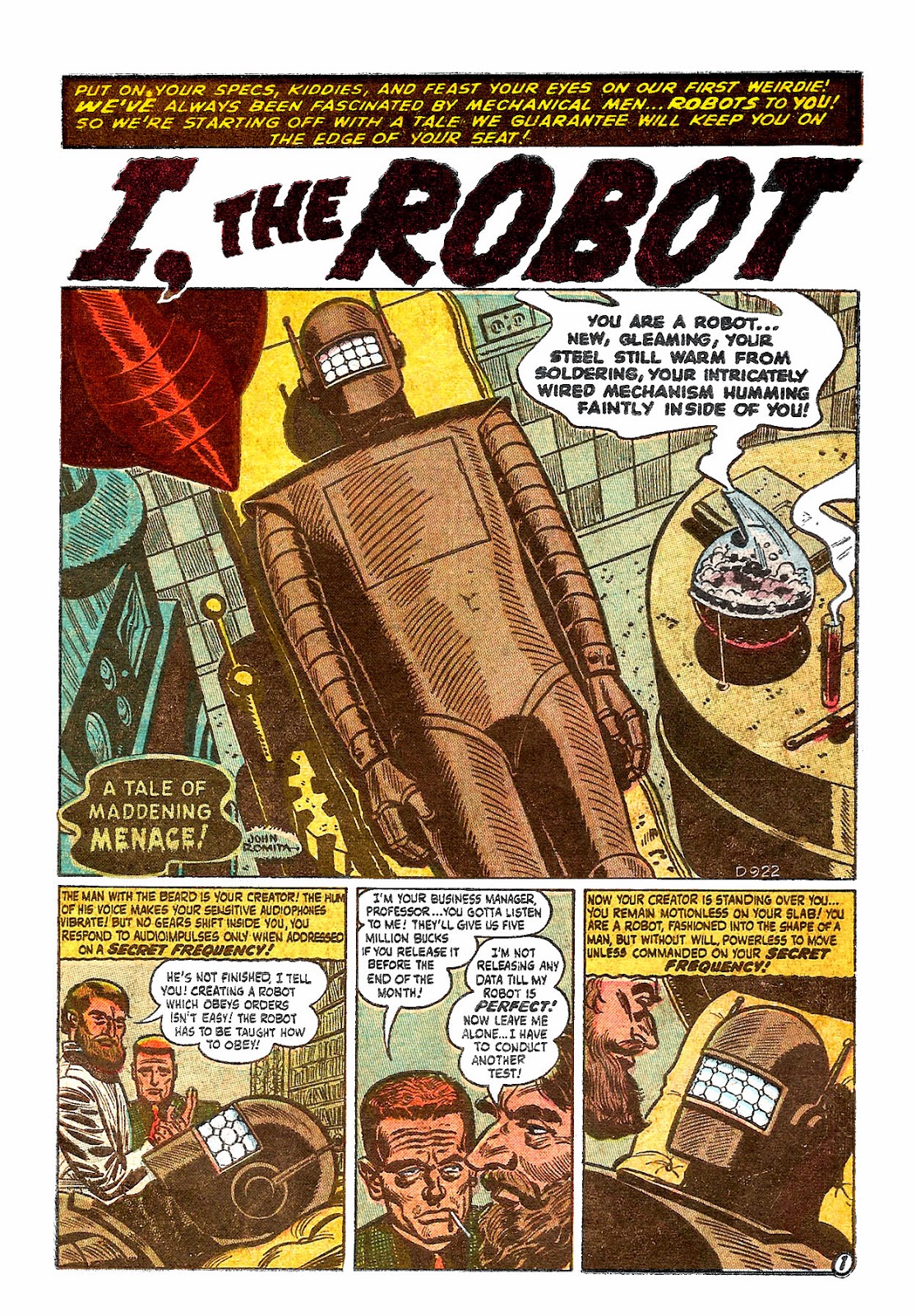 APOCOLYTE'S WORLD OF COMICS: ROBOT WEEK Day 2 - I, ROBOT and I, THE ...