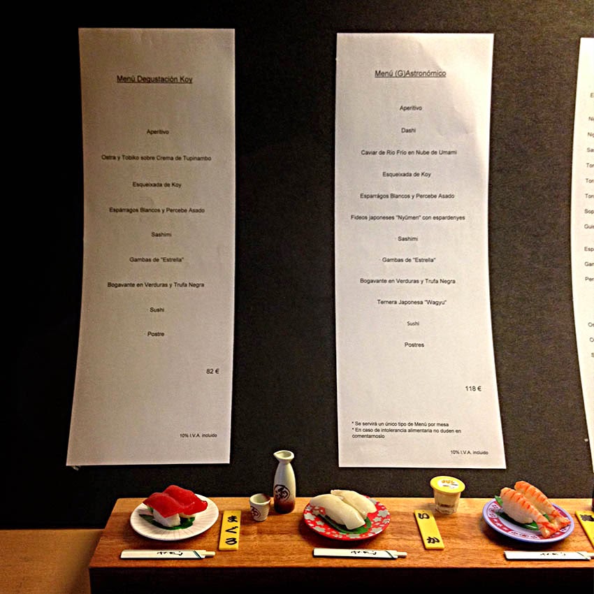 Restaurantes con * MJ: KOY SHUNKA | Barcelona