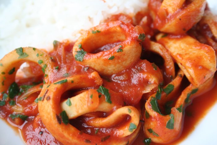 Fais péter la recette !: Calamars à l'armoricaine