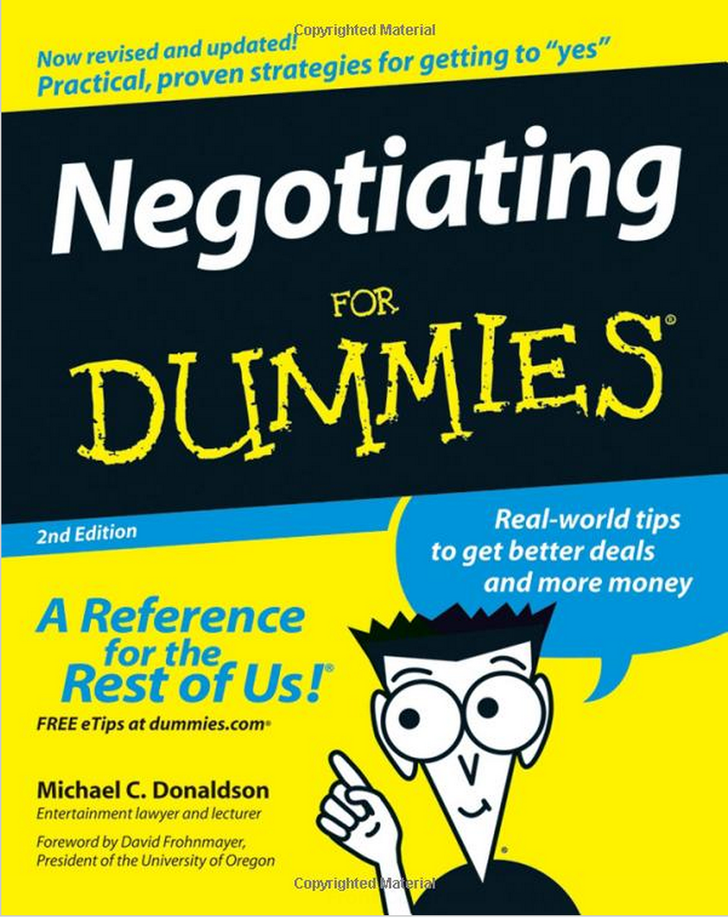 Negotiating for Dummies – foreword by Frohnmayer – UO Matters