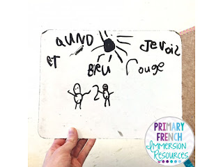 Quand --> je.... - Primary French Immersion Resources