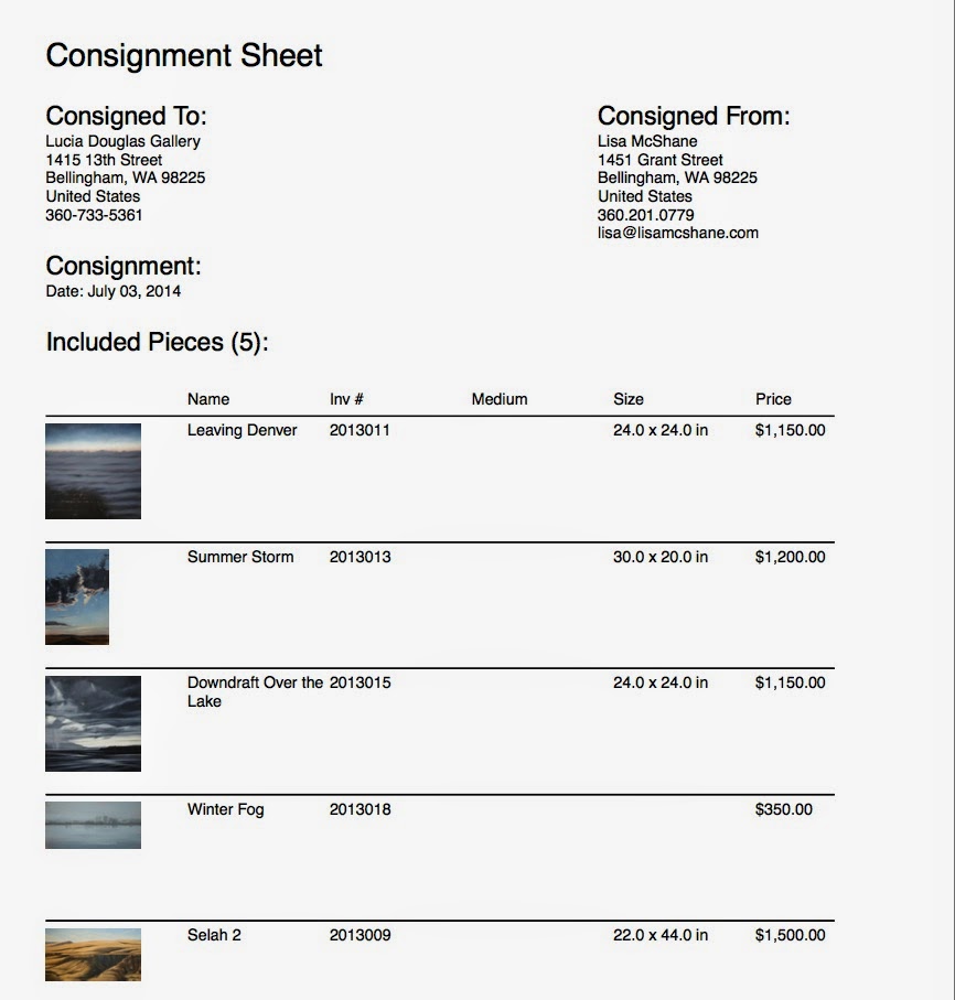 Artwork Archive: why I use this art inventory system