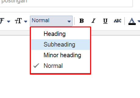 Cara Mengganti Ukuran Heading, Subheading, dan Minor di Blog - Bimbel ...