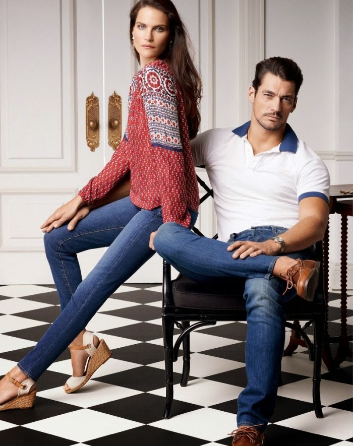 David Gandy -Source-: David Gandy with Missy Rayder for @LuckyBrand ...