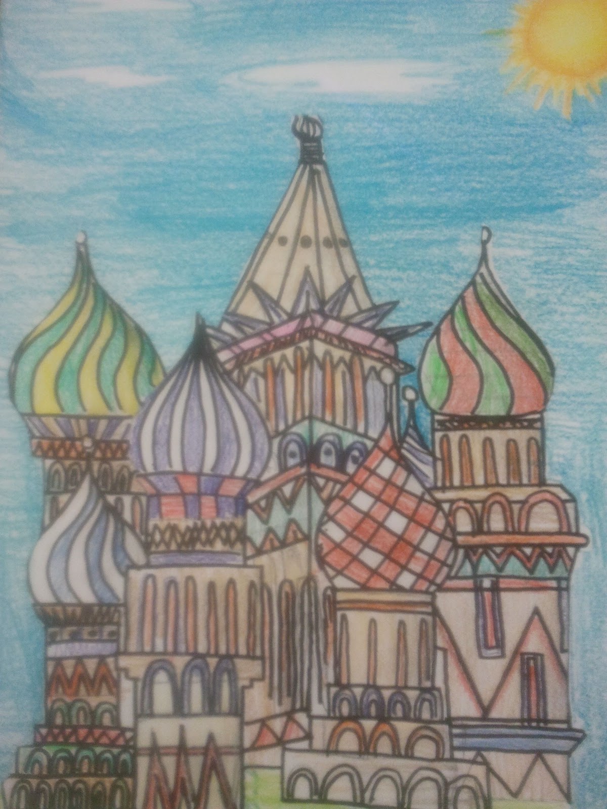 7th Grade Art: St. Basil's Cathedral - 10/18-10/26