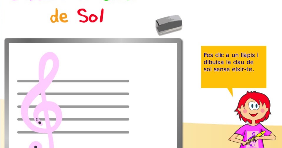 Les nostres musiquetes: Aprén a dibuixar la clau de sol