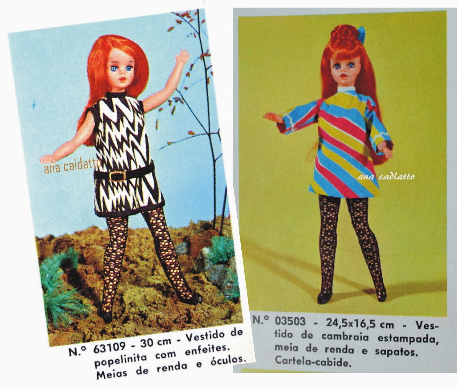 Ana Caldatto : Boneca Susi Ruiva, cabelo cor de cenoura e cereja