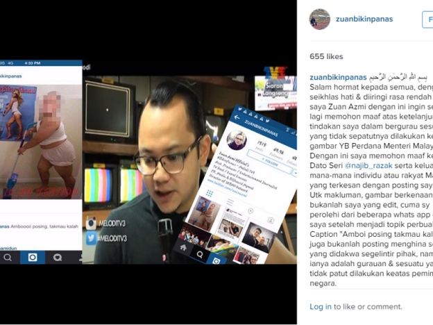 Wartawan Melodi Zuan Azmi mohon maaf isu gambar PM