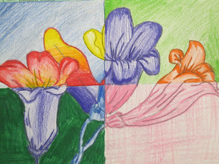 Mrs. Wille's Art Room: flower grid drawing