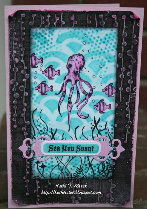 Kat's Tales of Stamping: P is for Procrastination and Pink (with Turquoise)