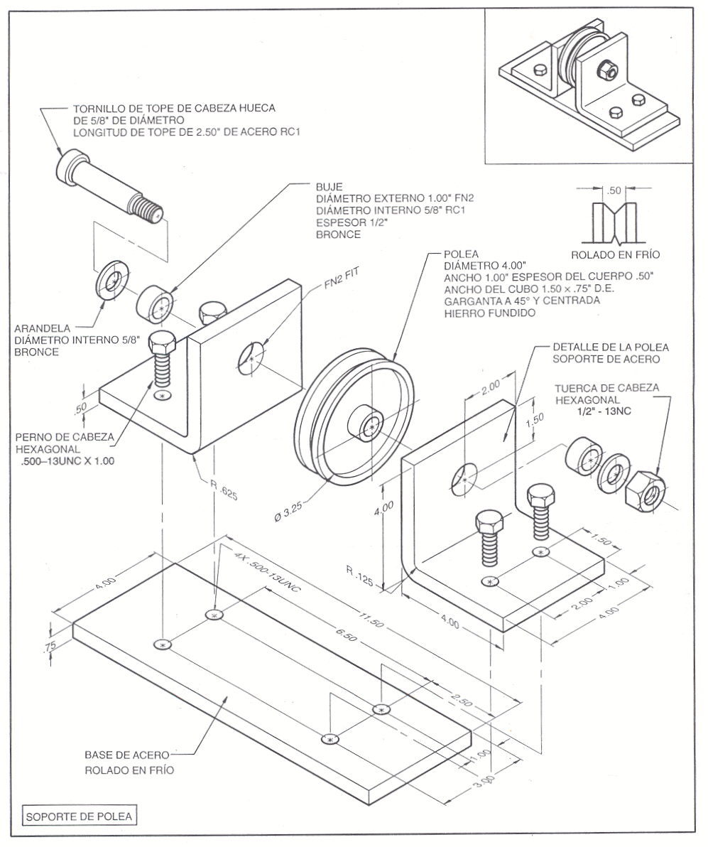 Diseño mecánico: EJERCICIOS Y TRABAJOS EN AUTODESK INVENTOR 2012