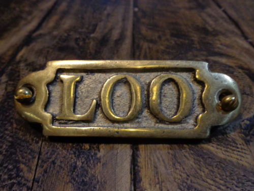 BRITISH EQUIPMENT PUBLISHING BLOG: Solid Brass Loo Sign