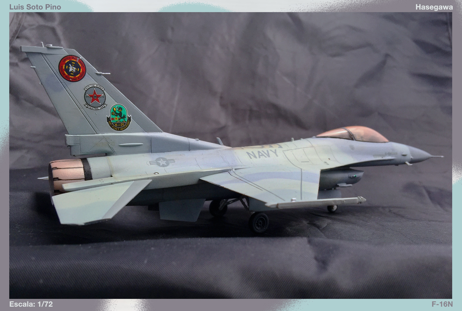 Paso a paso vortexx: F-16N Hasegawa 1/72