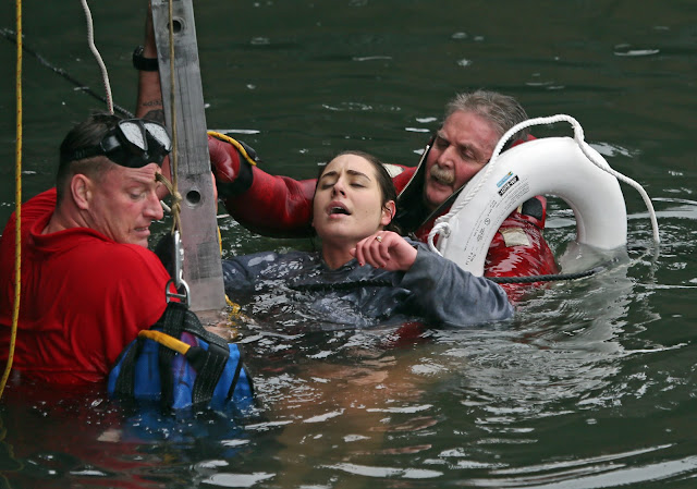 Cop Leaps Into Frigid Harbor To Saving Drowning Woman