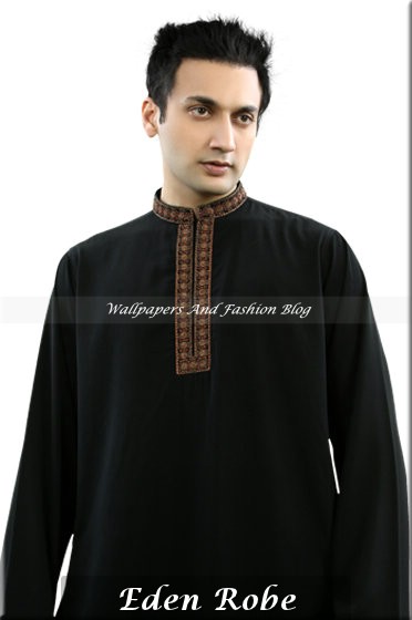Eden Robe Black Kurta For Men - New Collection 2012 ~ Wallpapers And ...