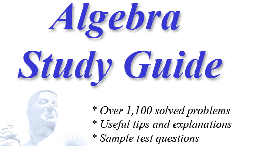 OpenAlgebra.com: Free Algebra Study Guide & Video Tutorials: Free Algebra Study Guide with Videos